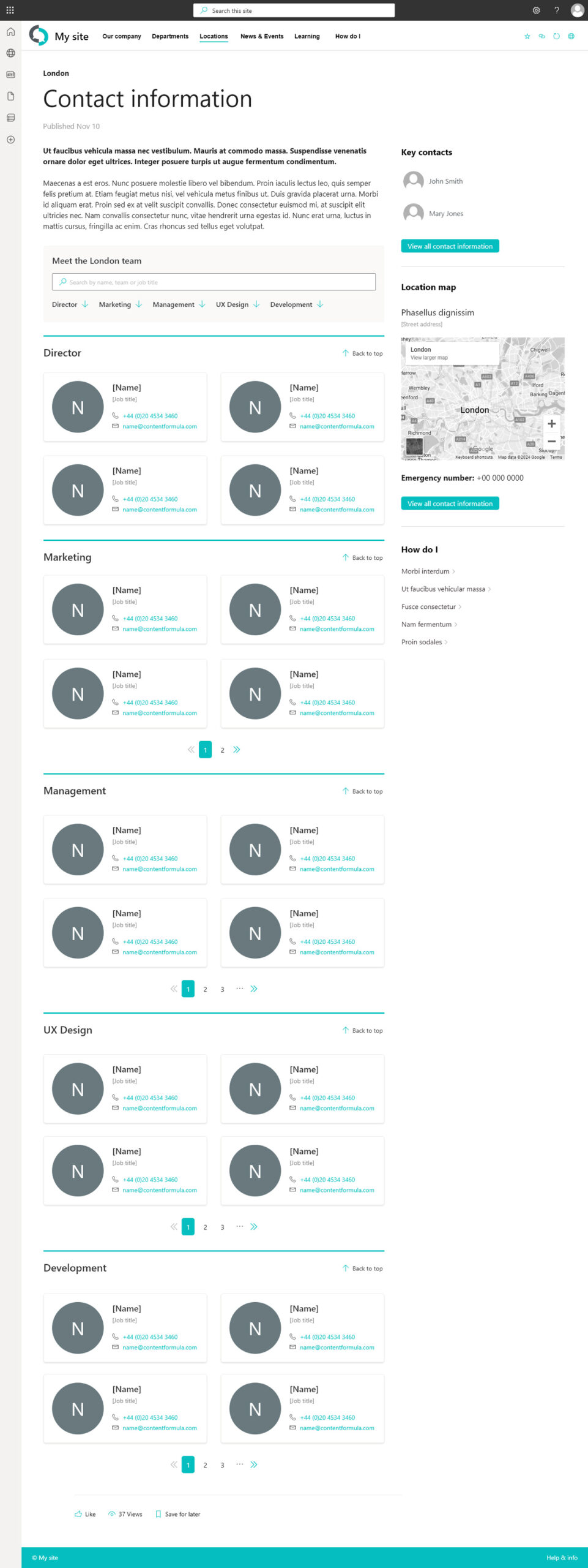 6 SharePoint site templates for your intranet - Lightspeed365