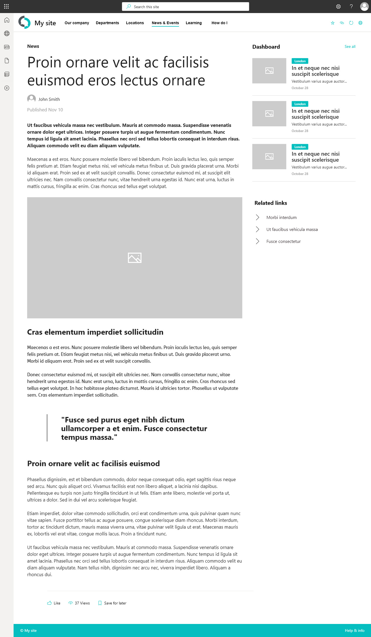 6 SharePoint site templates for your intranet - Lightspeed365
