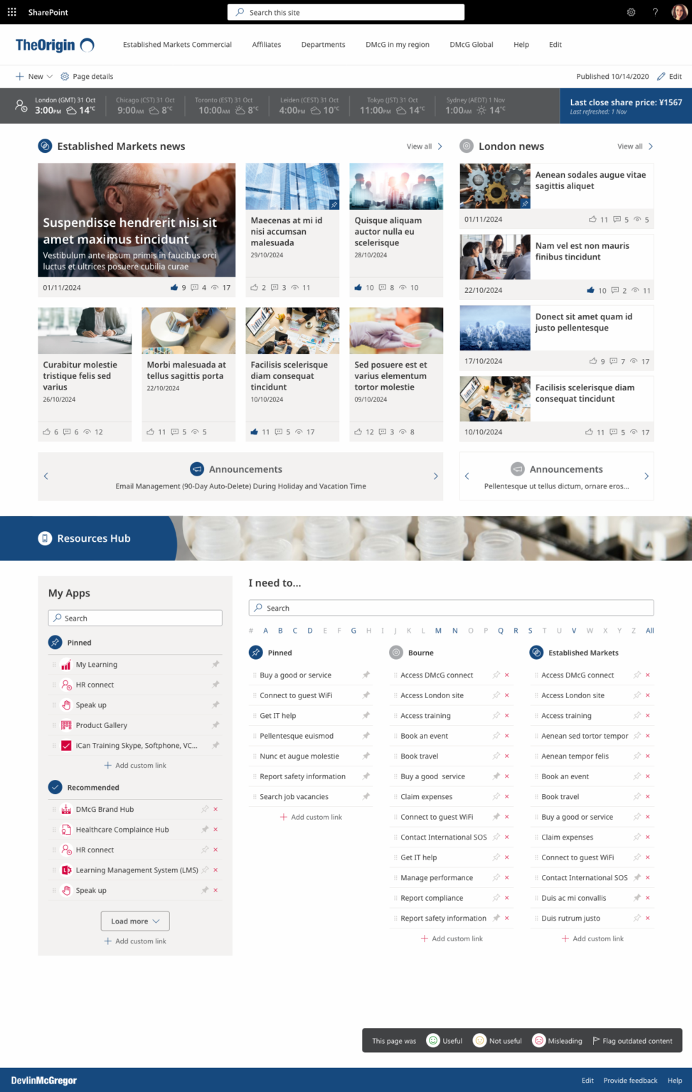 10 great SharePoint intranet site examples - Lightspeed365