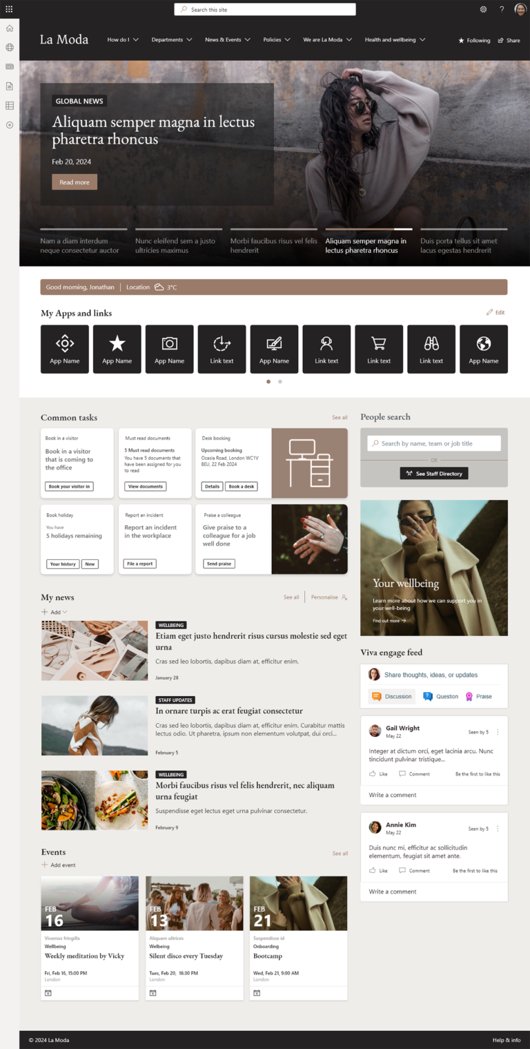 10 great SharePoint intranet site examples - Lightspeed365